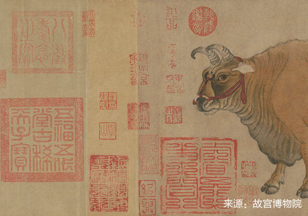 Five Oxen by Han Huang